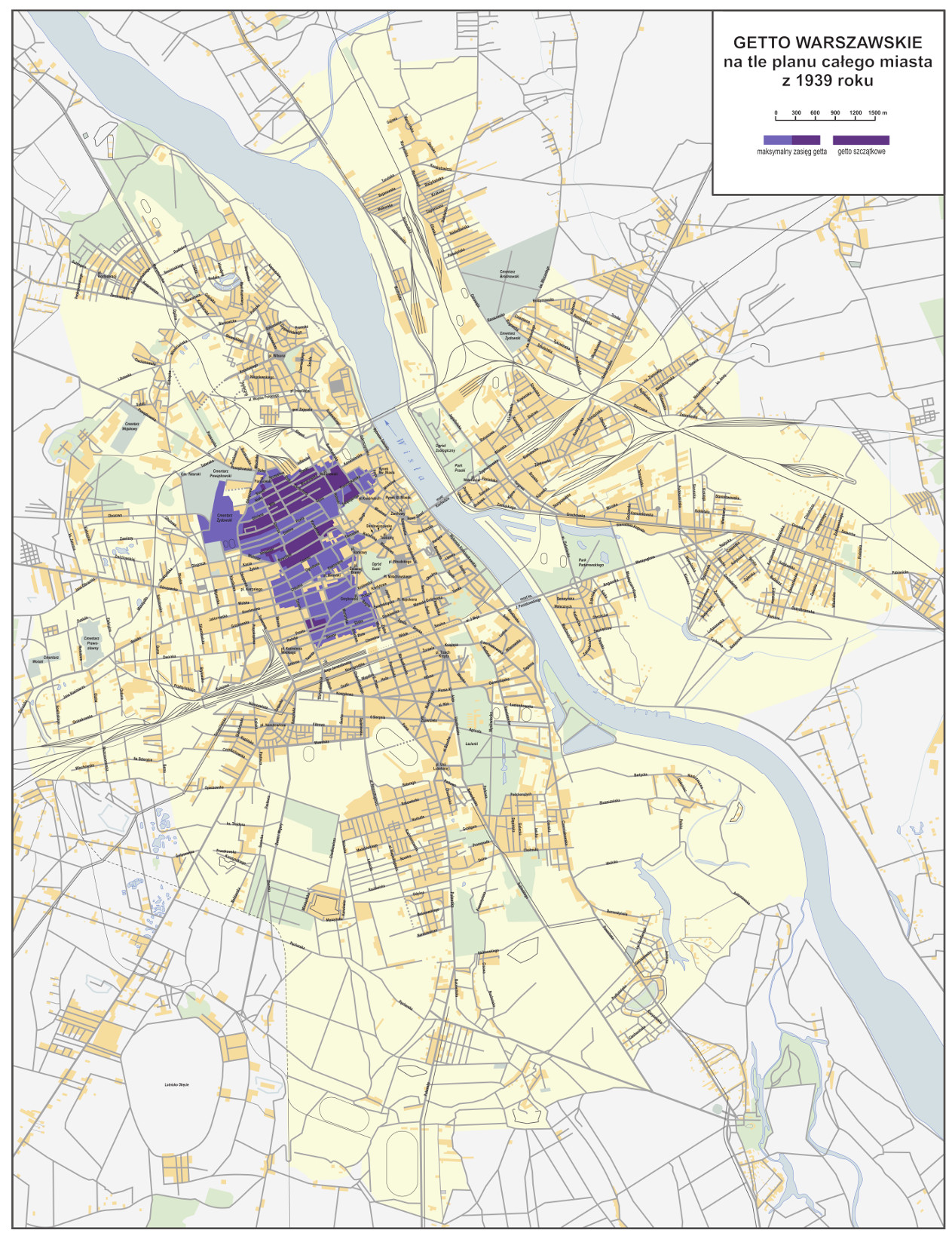 Online Warsaw Ghetto map and database - Atlas of the ghetto - Maps of ...
