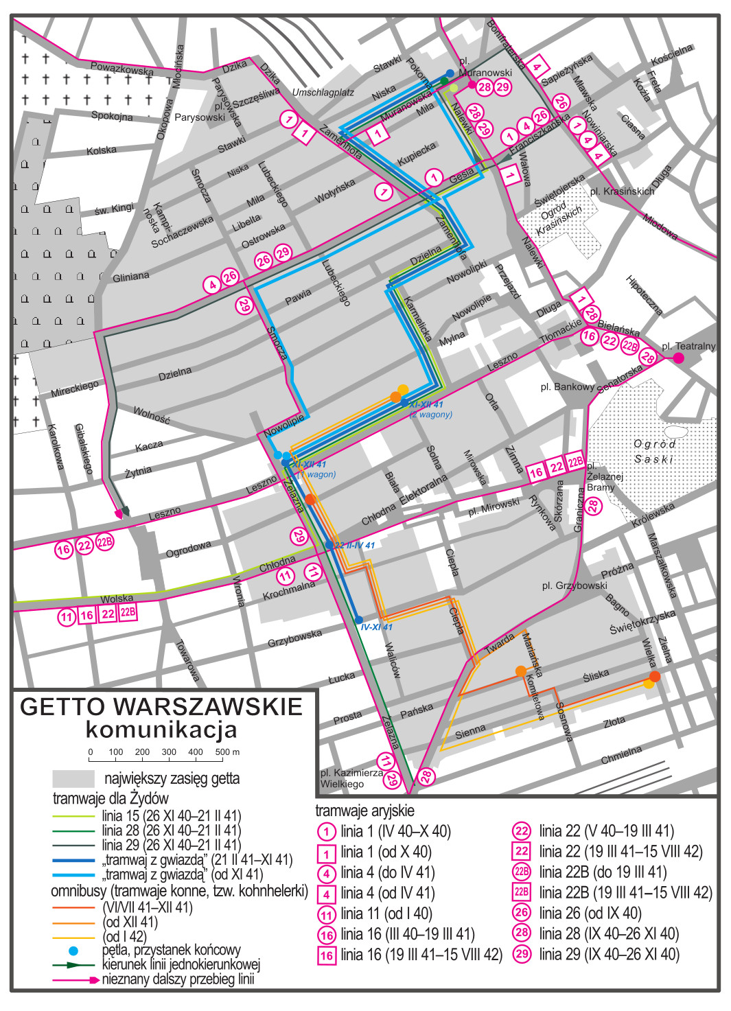 Online Warsaw Ghetto map and database - Atlas of the ghetto - Maps of ...