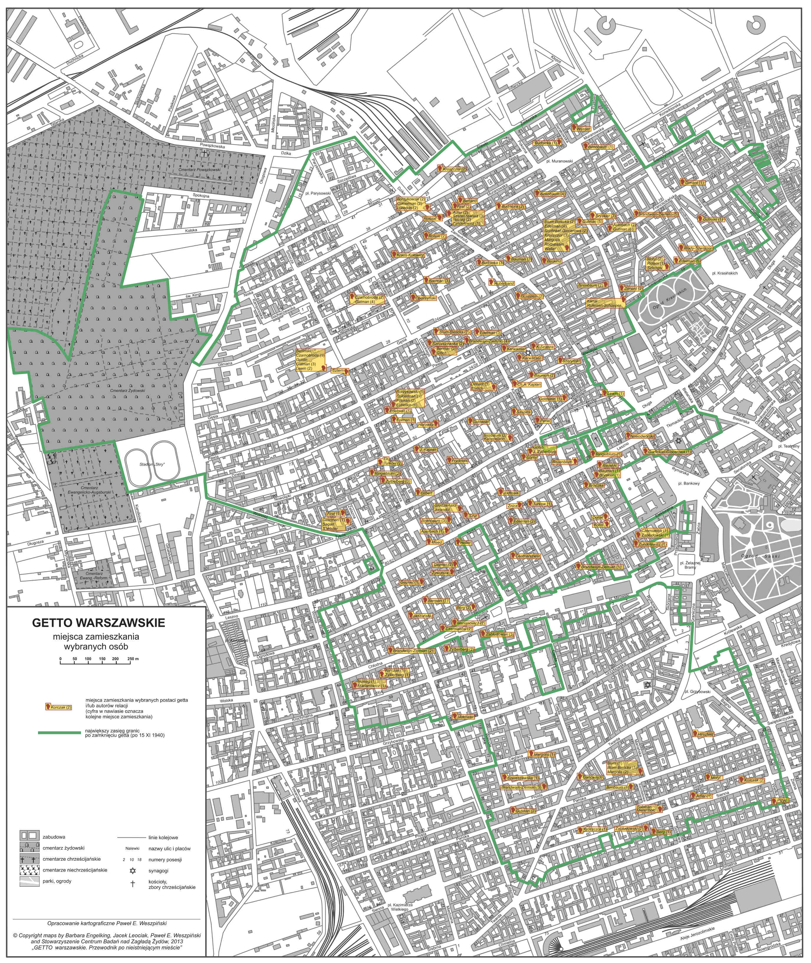 Online Warsaw Ghetto map and database - Atlas of the ghetto - Maps of ...