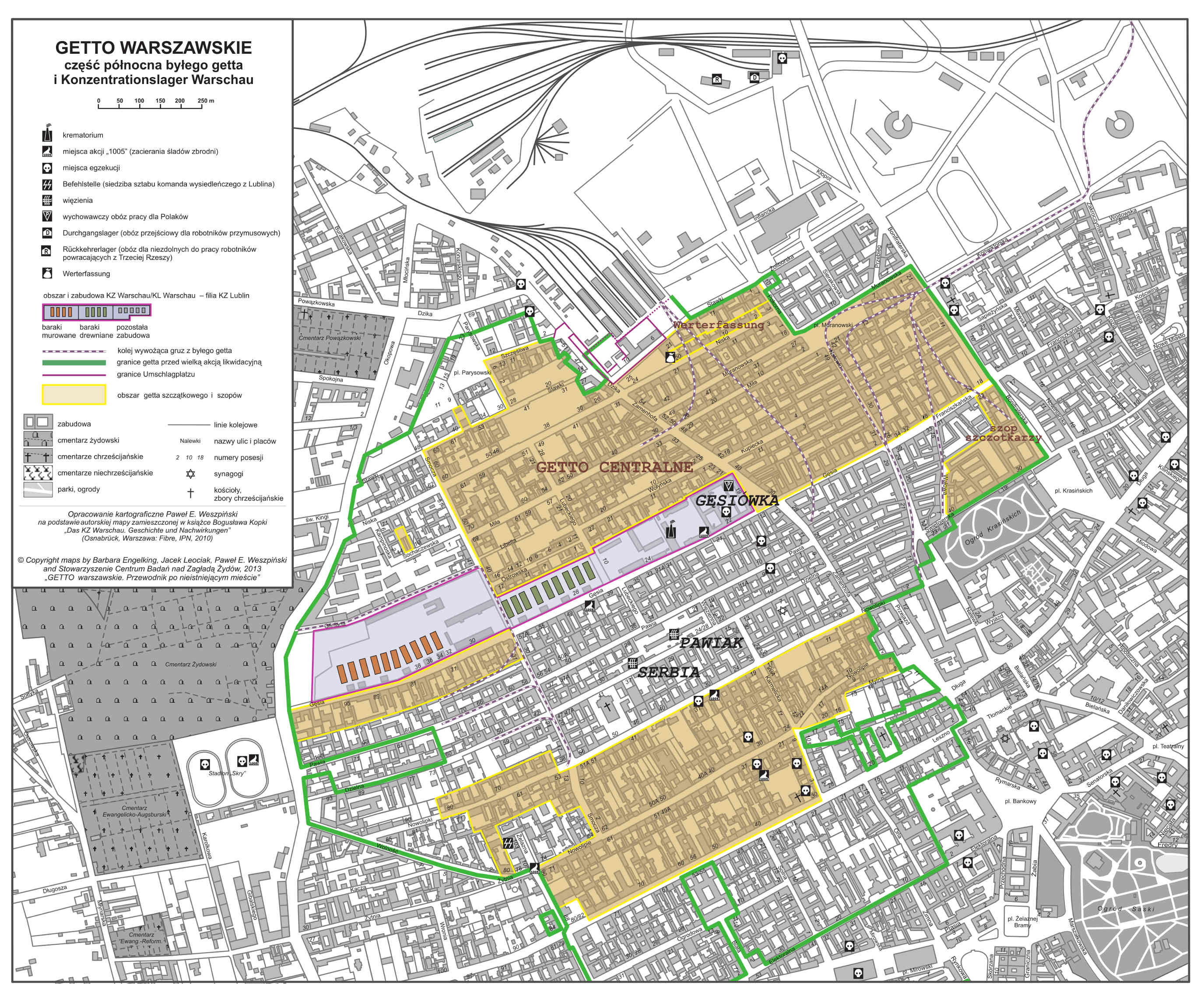 Online Warsaw Ghetto map and database - Atlas of the ghetto - Maps of ...