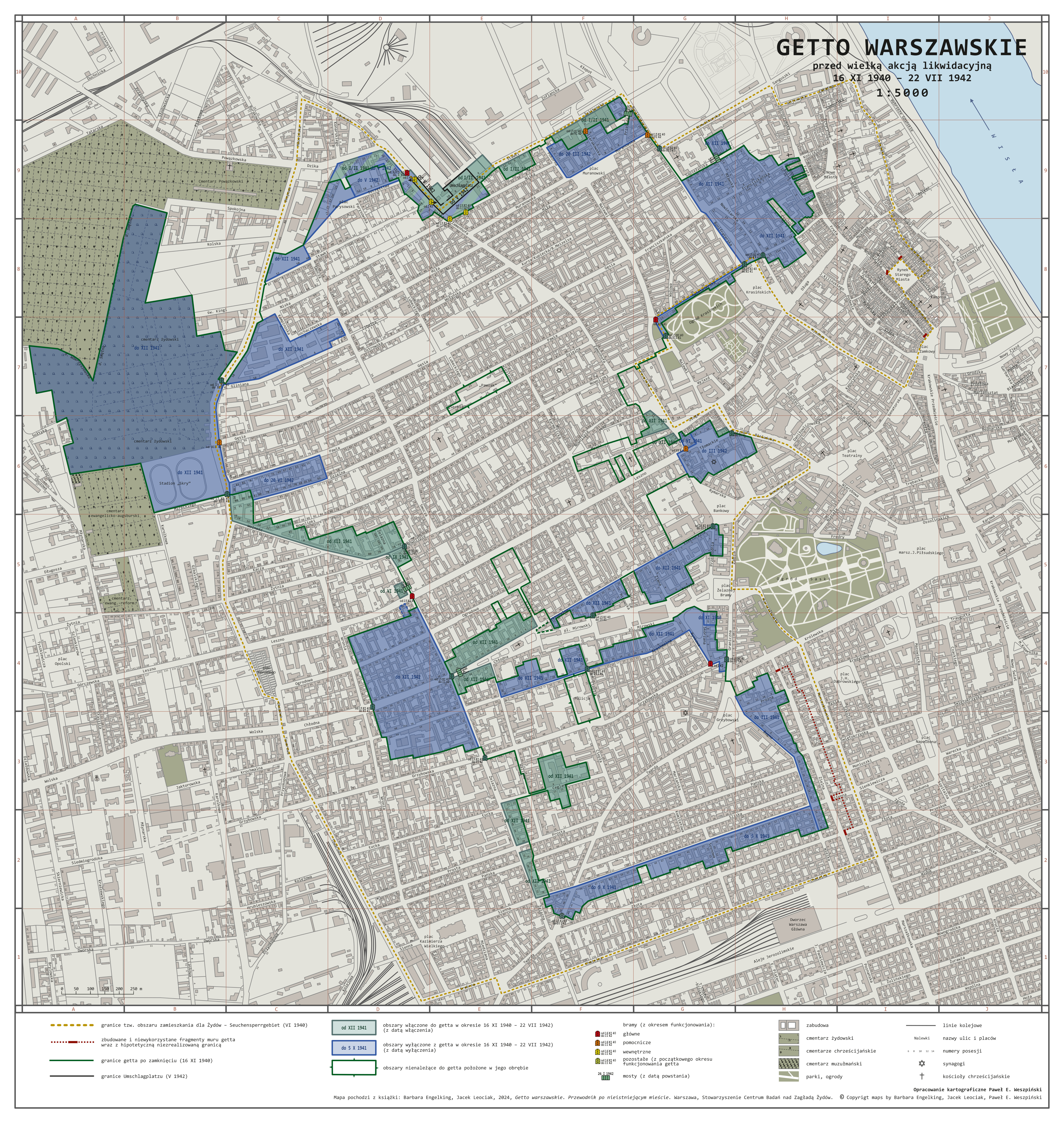 Online Warsaw Ghetto map and database - Atlas of the ghetto - Maps of ...